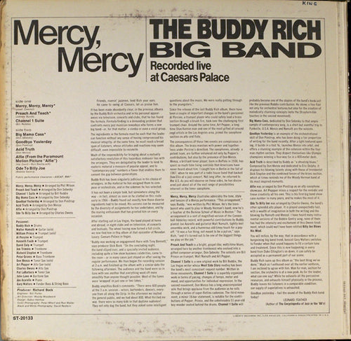 LP: The Buddy Rich Big Band* - Mercy, Mercy
