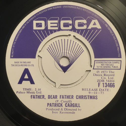 7": Patrick Cargill - Father, Dear Father Christmas
